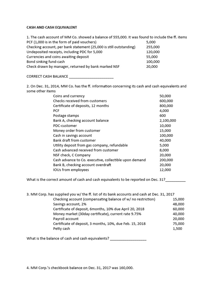 Cash | PDF | Cheque | Banks