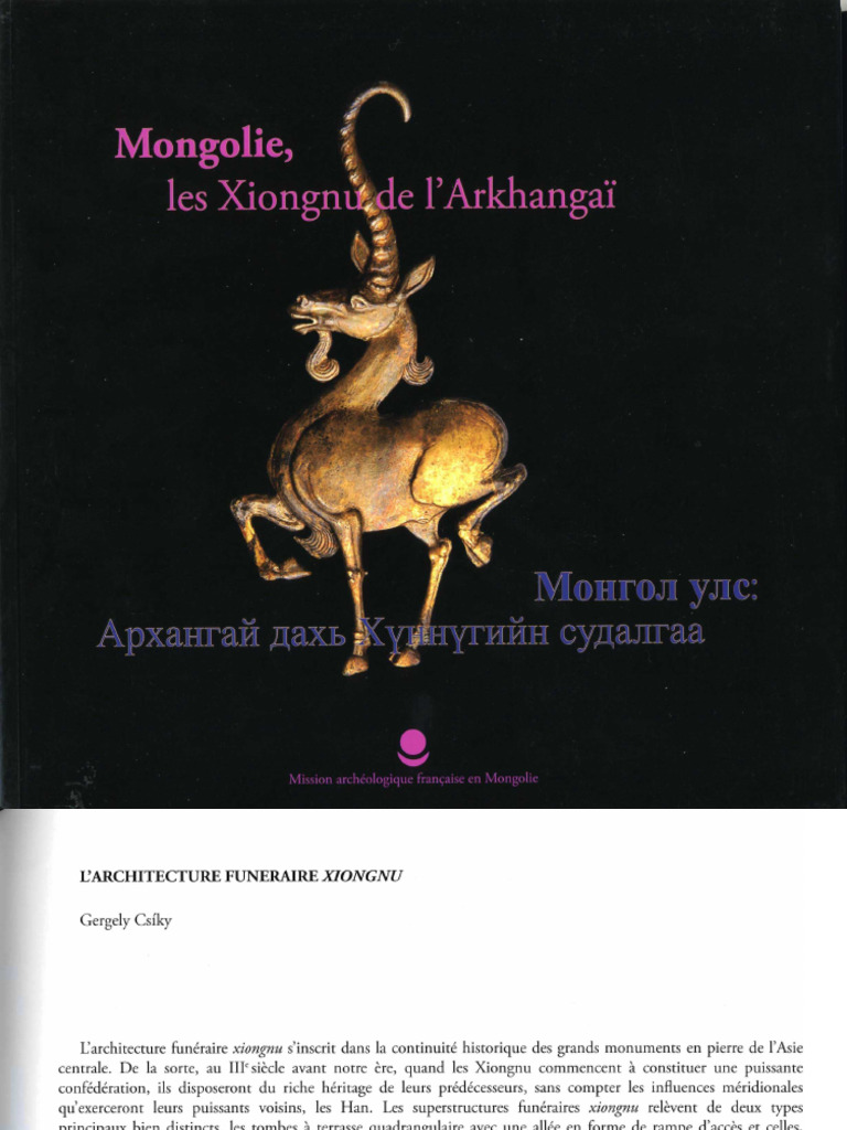 L Architecture Funeraire Xiongnu in Mong | PDF