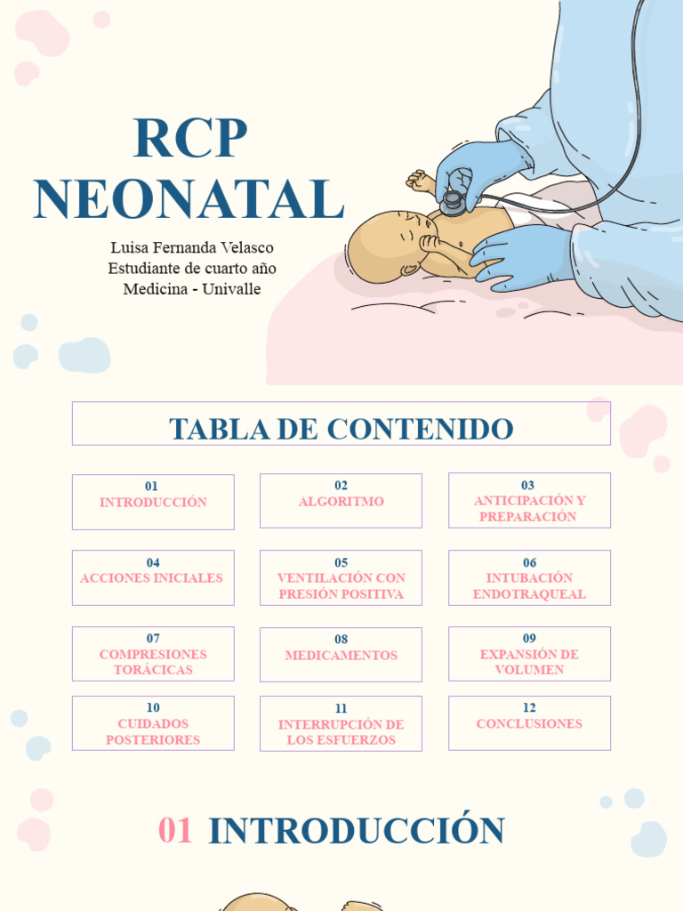 RCP NEONATAL Uv | PDF | Reanimación cardiopulmonar | Infantes