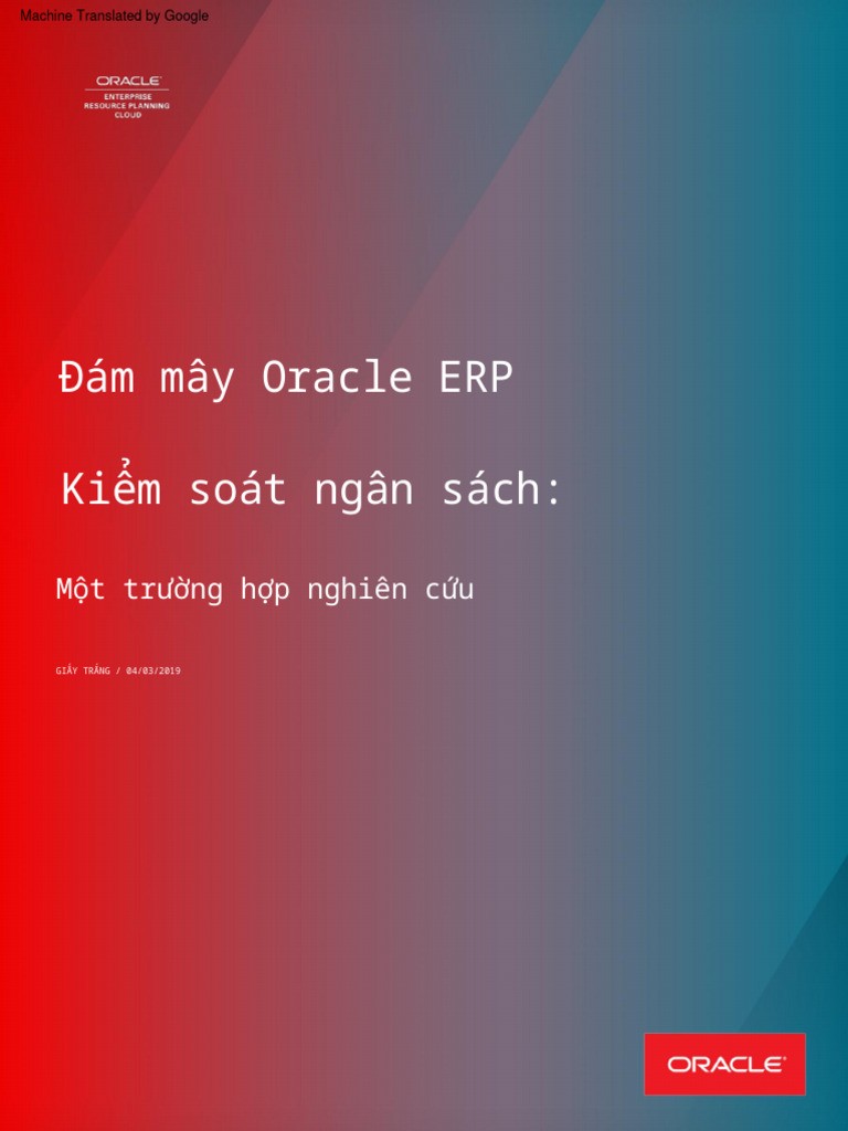 Group - 1 - Oracle Budgetary Control WP | PDF