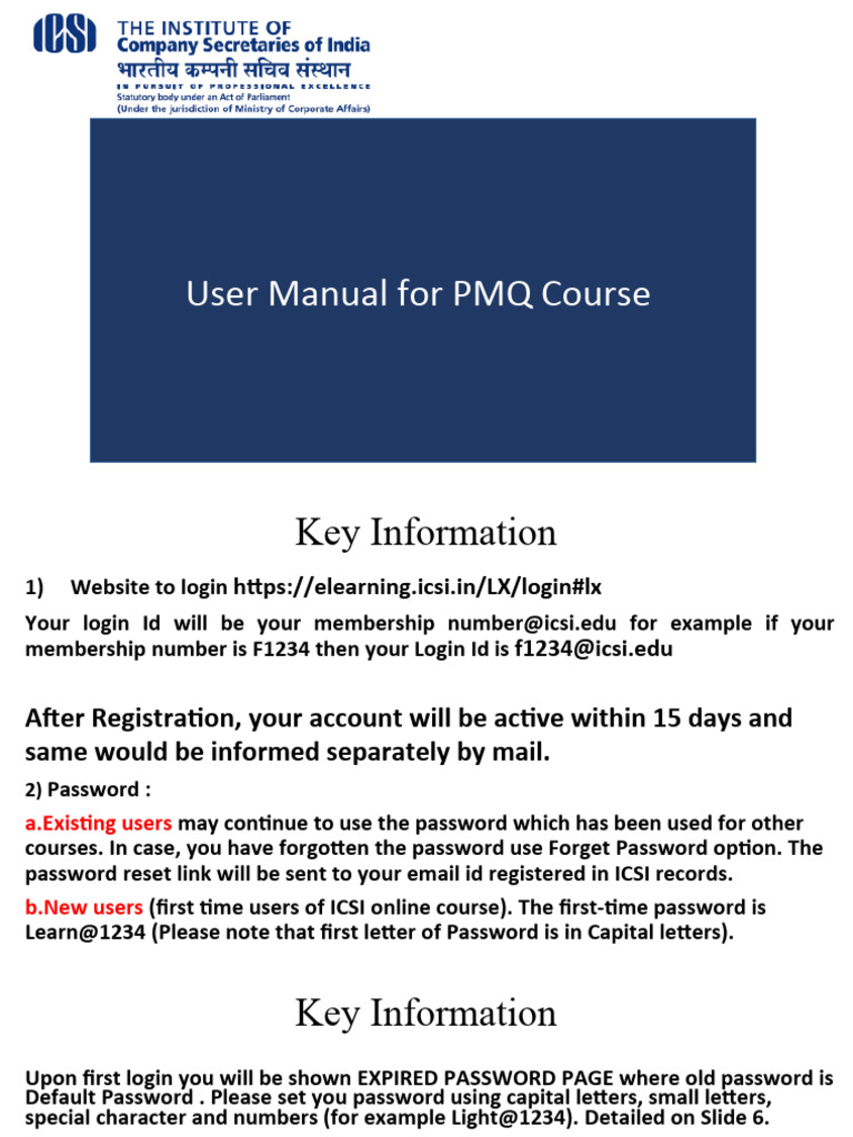 PMQ User Manual1 | PDF | Password | Software