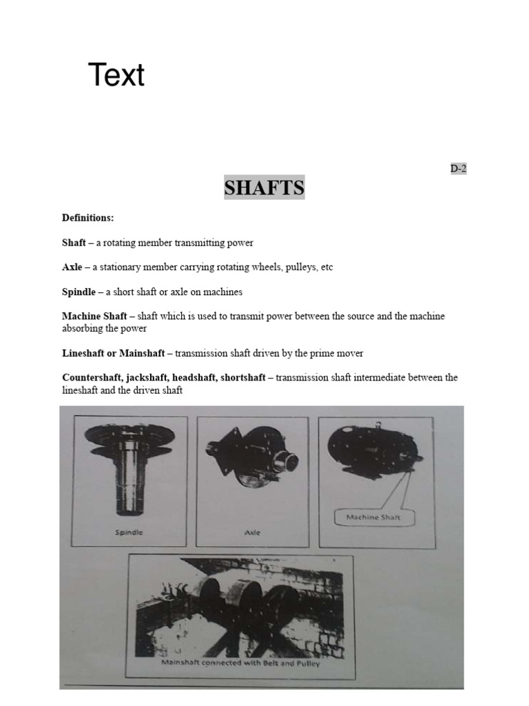 Mechanical Shaft Design Guide | PDF | Strength Of Materials | Bending