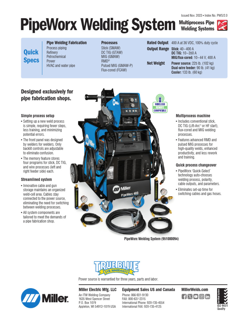 PWS20 PipeWorx Welding System English | PDF | Mechanical Engineering ...