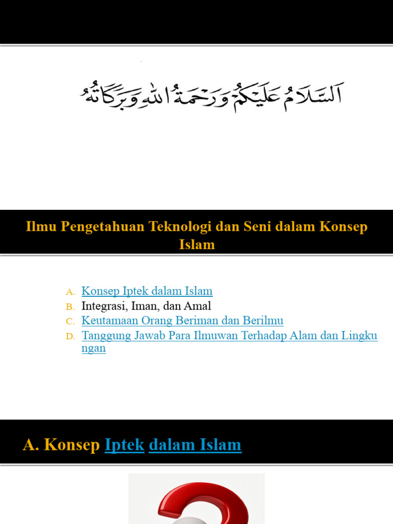 Integrasi IPTEK dan Iman dalam Islam | PDF