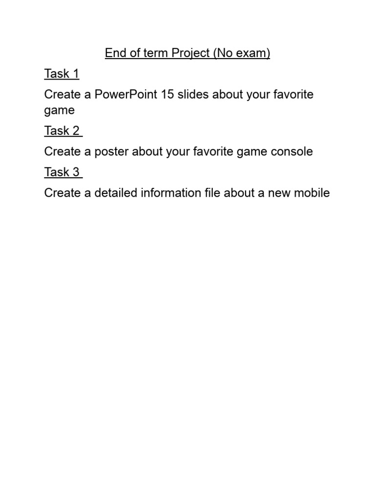 End of Term Project | PDF | Computers