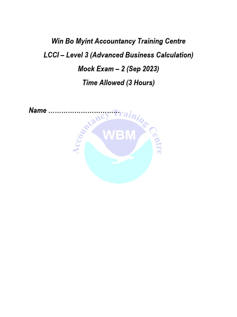 Mock 2 | PDF | Economies | Business Economics