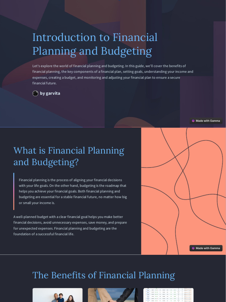 Introduction To Financial Planning and Budgeting | PDF | Expense | Budget
