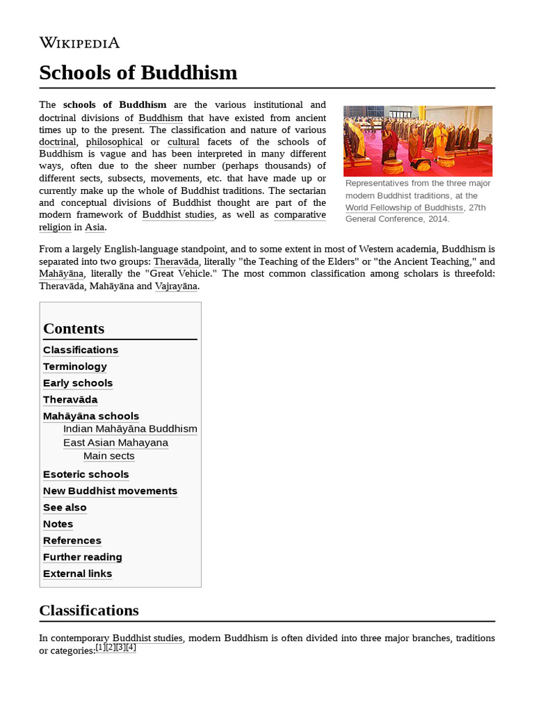 Schools of Buddhism | Download Free PDF | Schools Of Buddhism | Vajrayana
