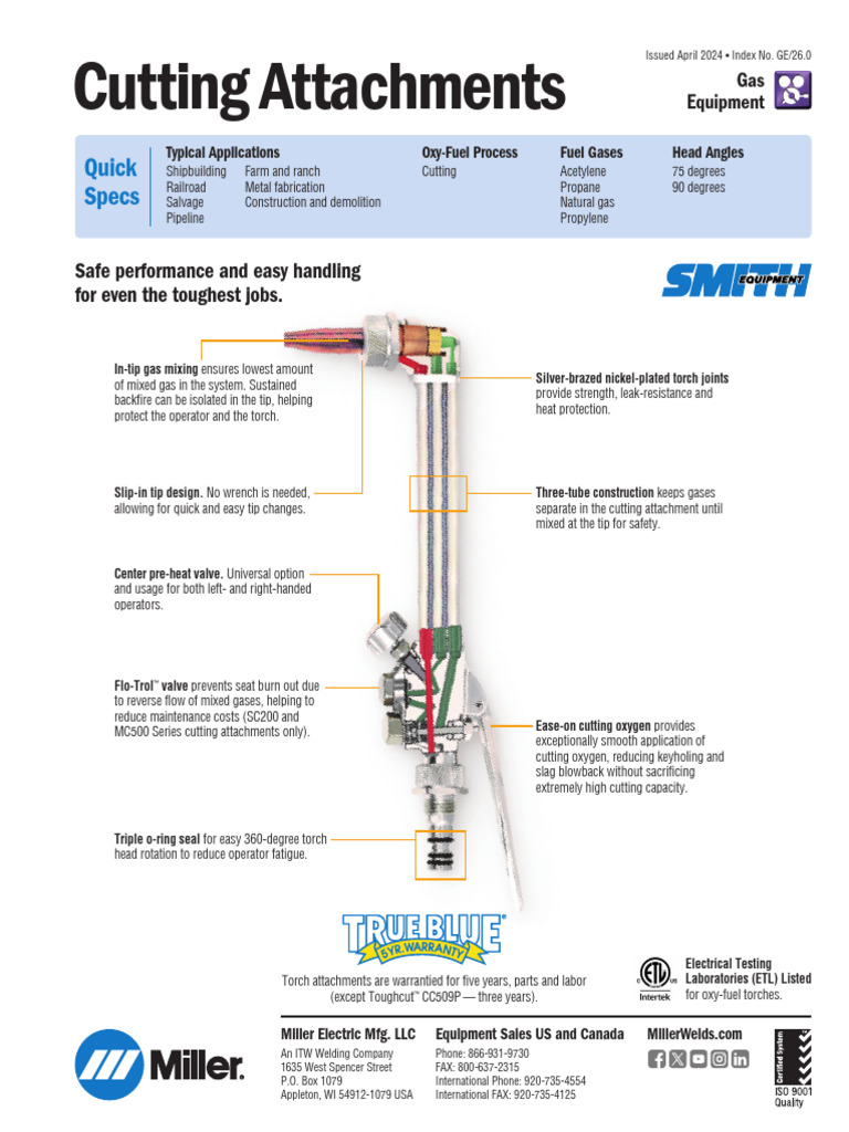 GE260 Cutting Attachments English | PDF | Valve | Mechanical Engineering