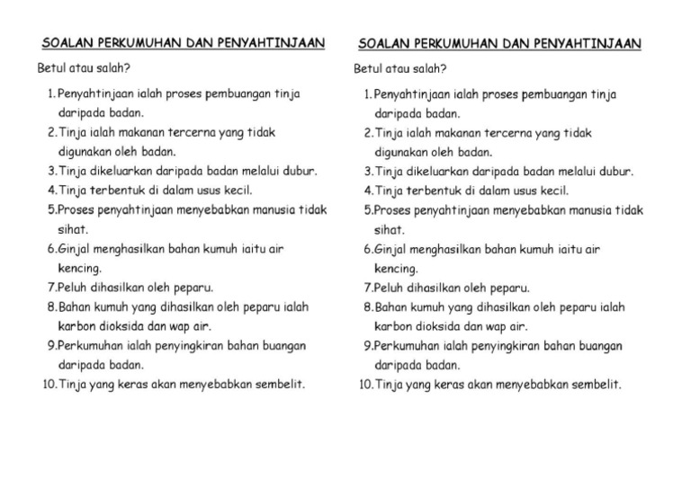 Perkumuhan Dan Penyahtinjaan | PDF