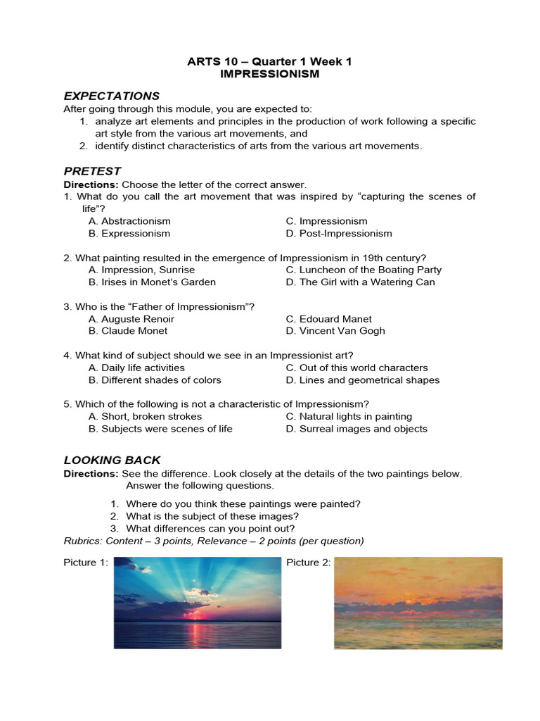 Understanding Impressionism in Art | PDF | Impressionism | Claude Monet