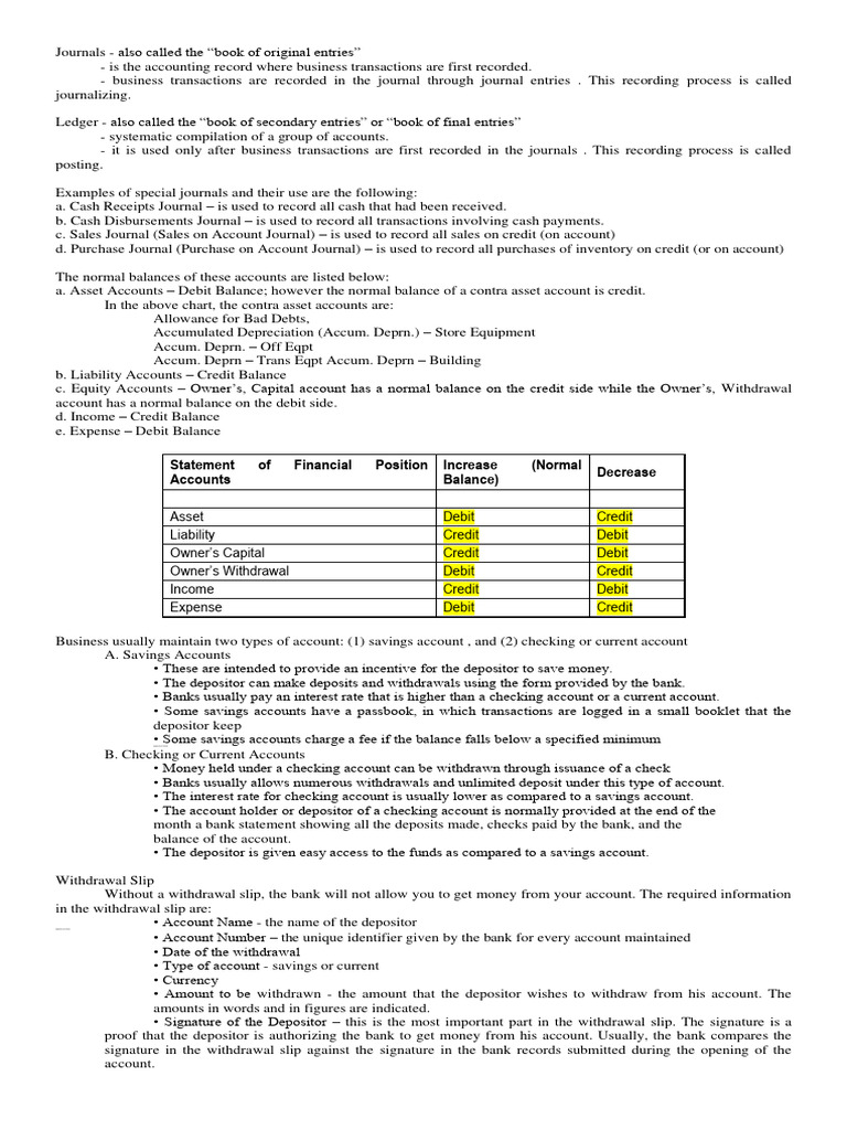 Reviewer | PDF | Debits And Credits | Transaction Account