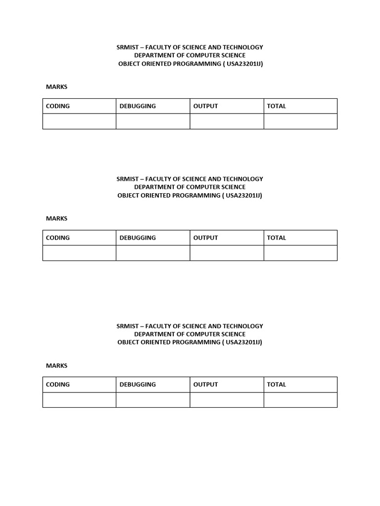 OOP Assessment Overview | PDF