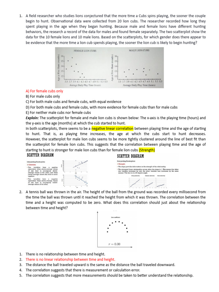 AS Multiple Choices | PDF | Errors And Residuals | Regression Analysis