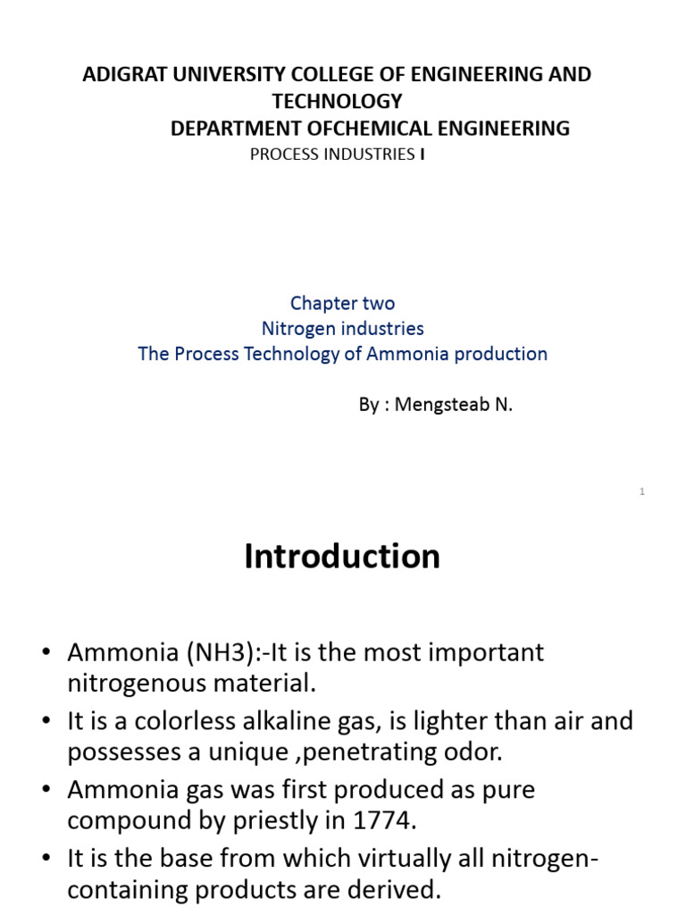 Ammonia | PDF | Ammonia | Methane