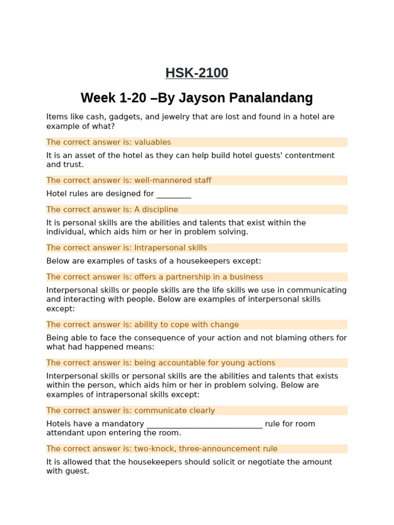 Housekeeping | PDF | Housekeeping | Linens