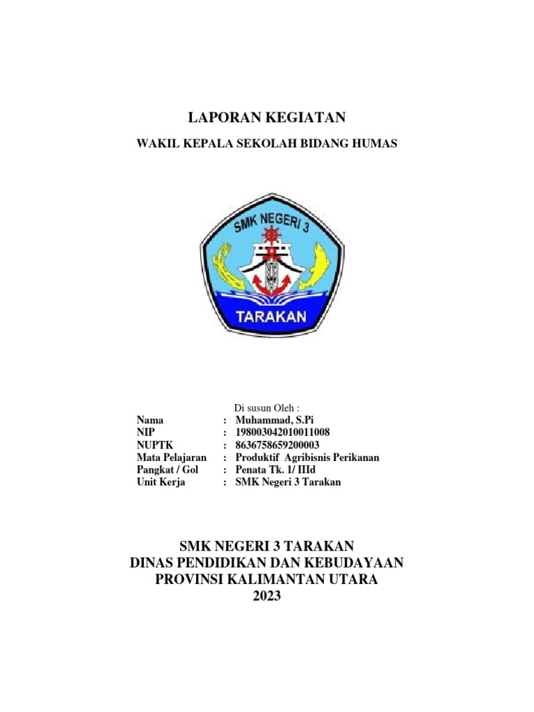 Laporan Kegiatan Waka Humas | PDF