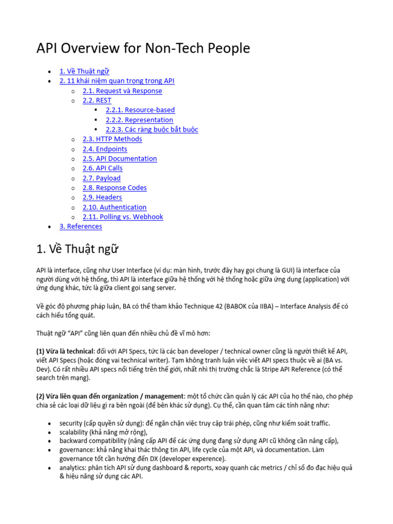 API Overview For Non Tech BA | PDF