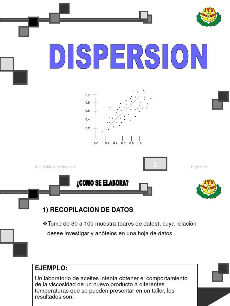 Guía sobre Dispersión y Análisis de Datos | PDF | Dispersión ...