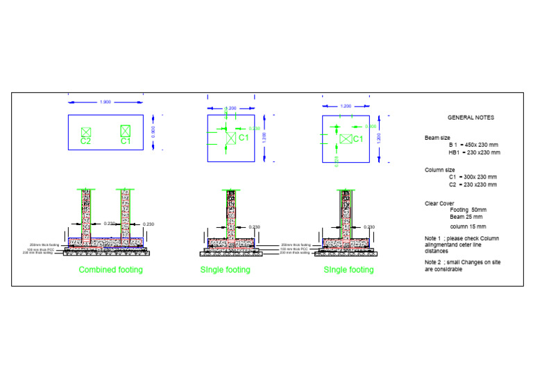 Footings Details | PDF