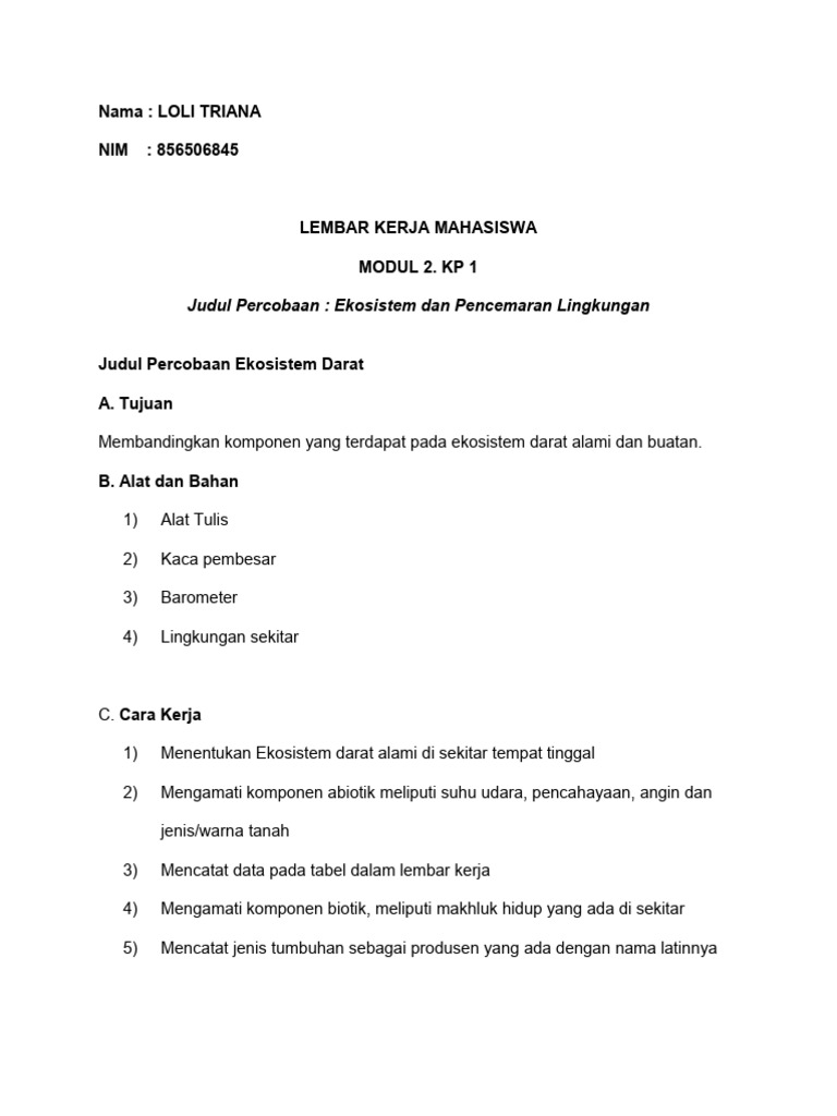 Modul 2 LKP 1 Dan 2 | PDF