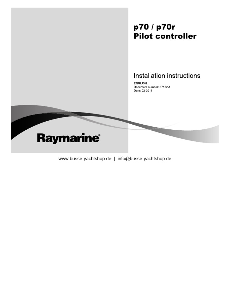 Raymarine p70 p70r Installation en Bys | PDF | Electromagnetic ...