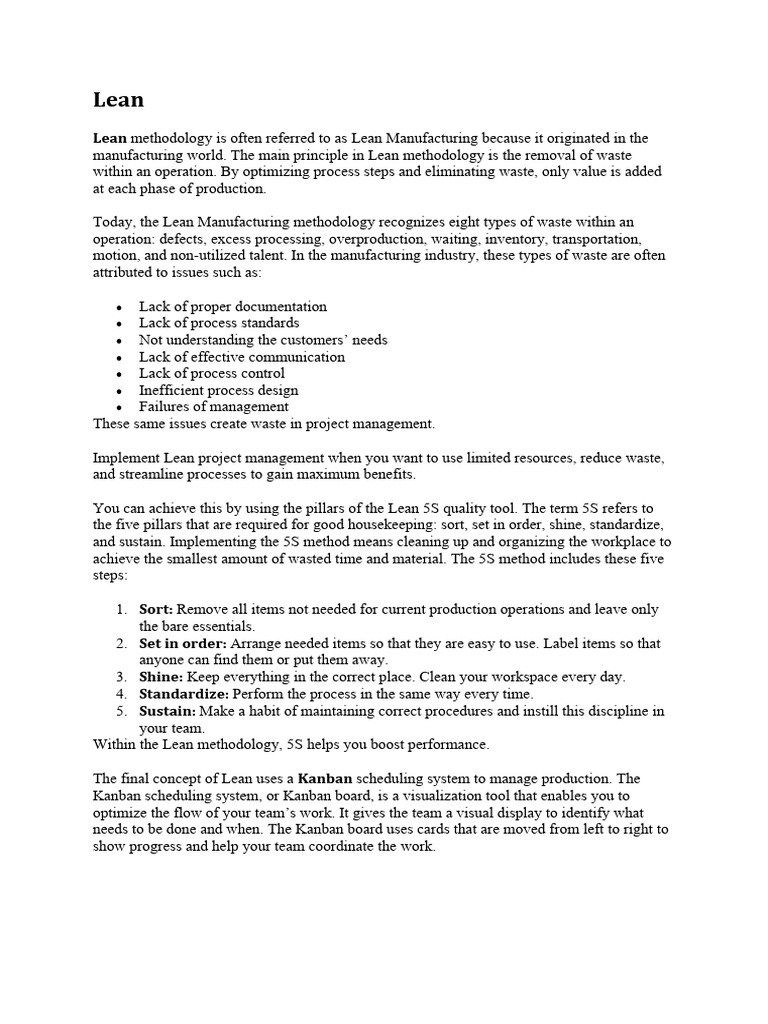 6 Sigma notes self | PDF | Agile Software Development | Six Sigma