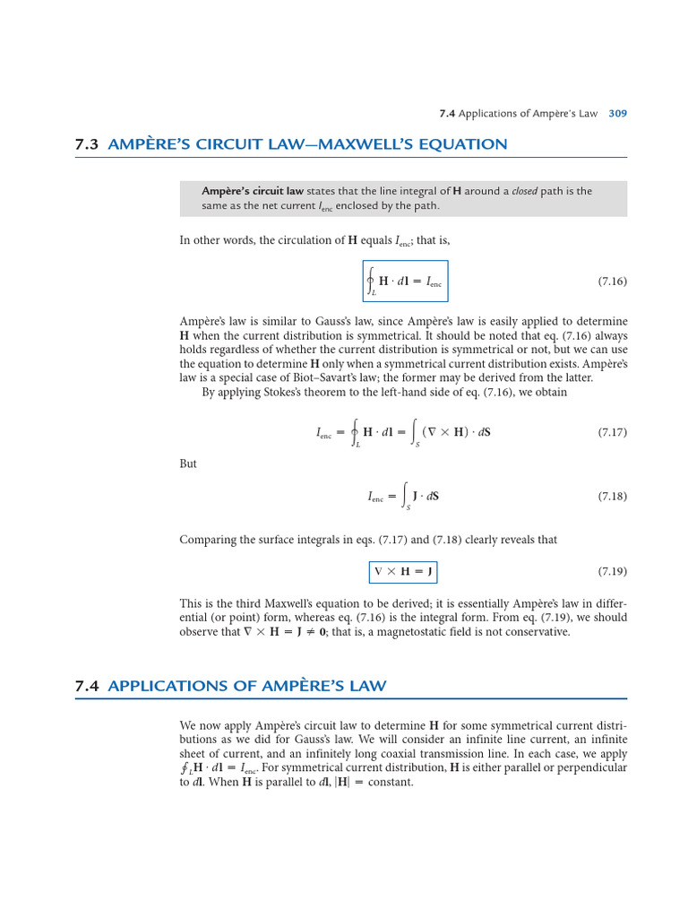 EE 204 Chapter 7 Magnetostatic Field Part 2 | Download Free PDF | Magnetic Field | Maxwell's ...
