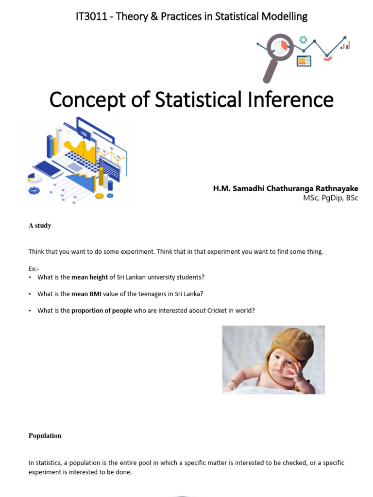 Note 06 - Concept of Statistical Inference | PDF | Estimator | Sampling (Statistics)