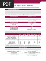 Service Charges and Fees of Current Account Business Privilege (CAPBG ...