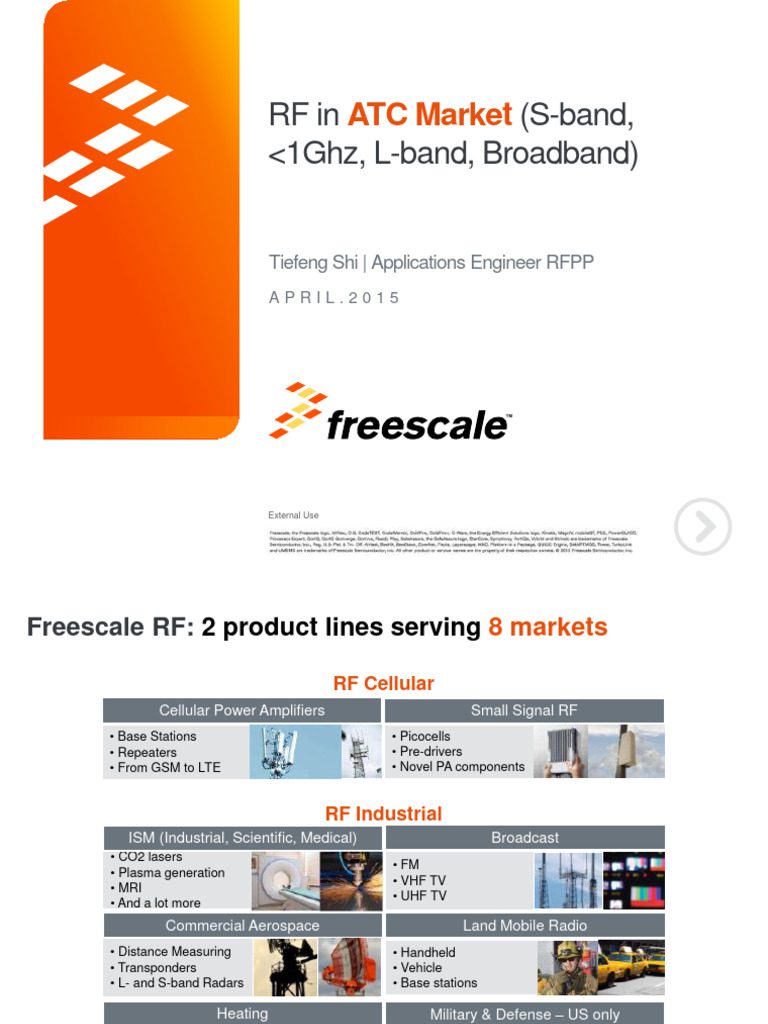 RF in ATC Market | PDF | Computer Engineering | Wireless
