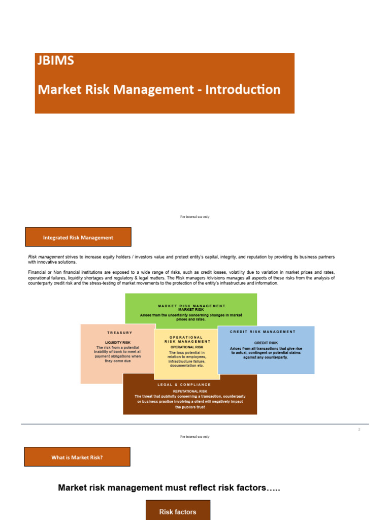 Market Risk Management | PDF | Greeks (Finance) | Value At Risk