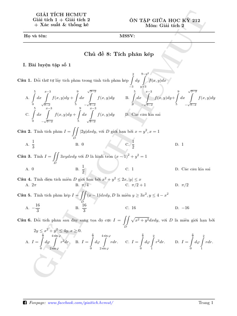 Tichphankep-Baitap (With Keys) | PDF