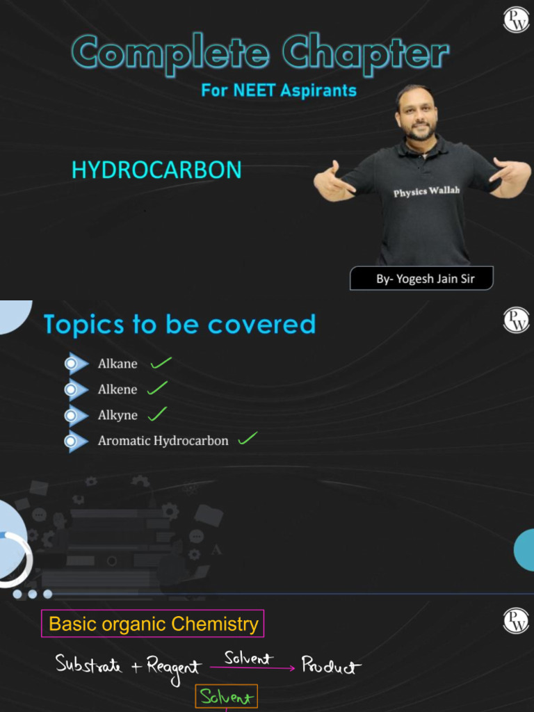 Hydrocarbon - Class Notes - Neet Mindmap | PDF