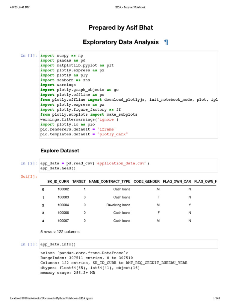 Prepared by Asif Bhat Exploratory Data Analysis: Explore Dataset | PDF | Computer Data | Data