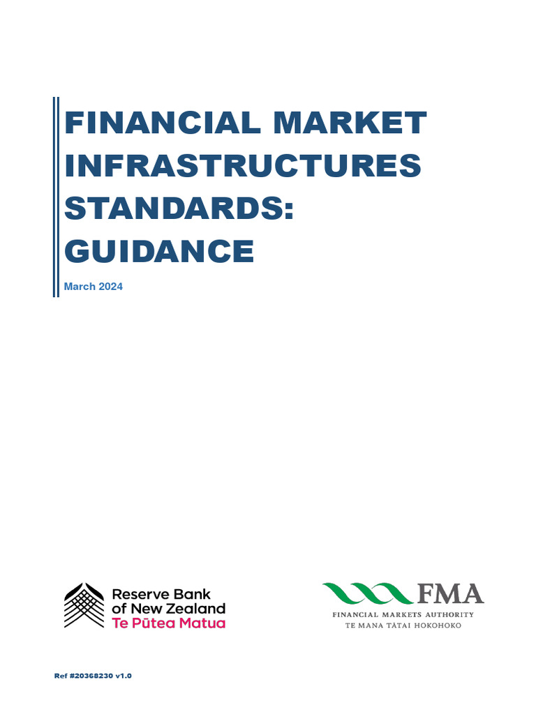 FMI Standards Guidance | PDF | Settlement (Finance) | Finance & Money ...