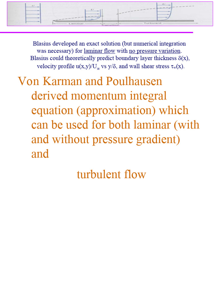 Blasius Developed An Exact Solution | PDF | Boundary Layer | Liquids