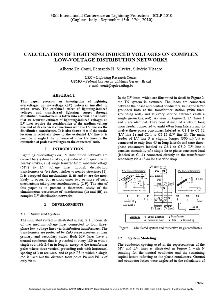 Calculation of Lightning-Induced Voltages On Complex Low-Voltage ...