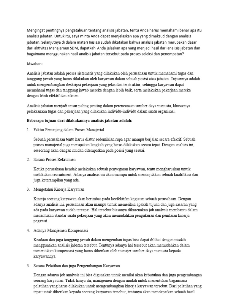 Diskusi 3 Manajemen SDM | PDF | Karier & Perkembangan