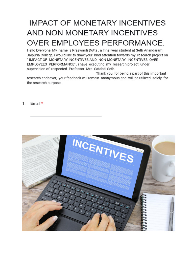 IMPACT OF MONETARY INCENTIVES AND NON MONETARY INCENTIVES OVER EMPLOYEES PERFORMANCE - Google ...