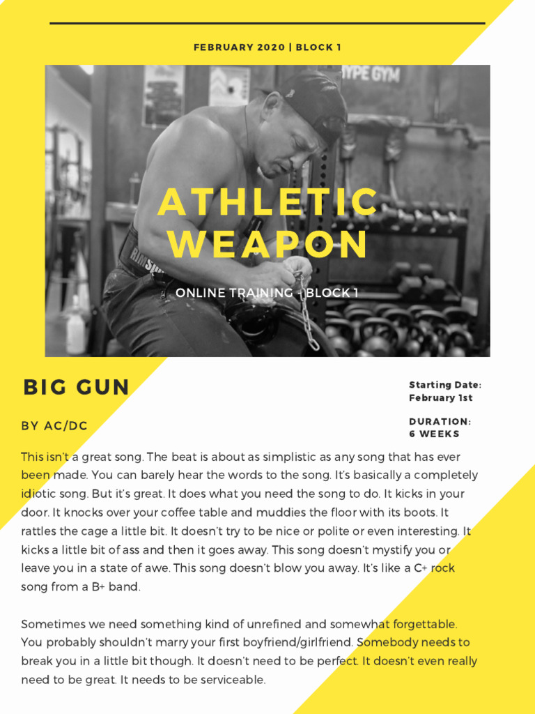 1. Big Gun | PDF | Anatomical Terms Of Motion | Strength Training