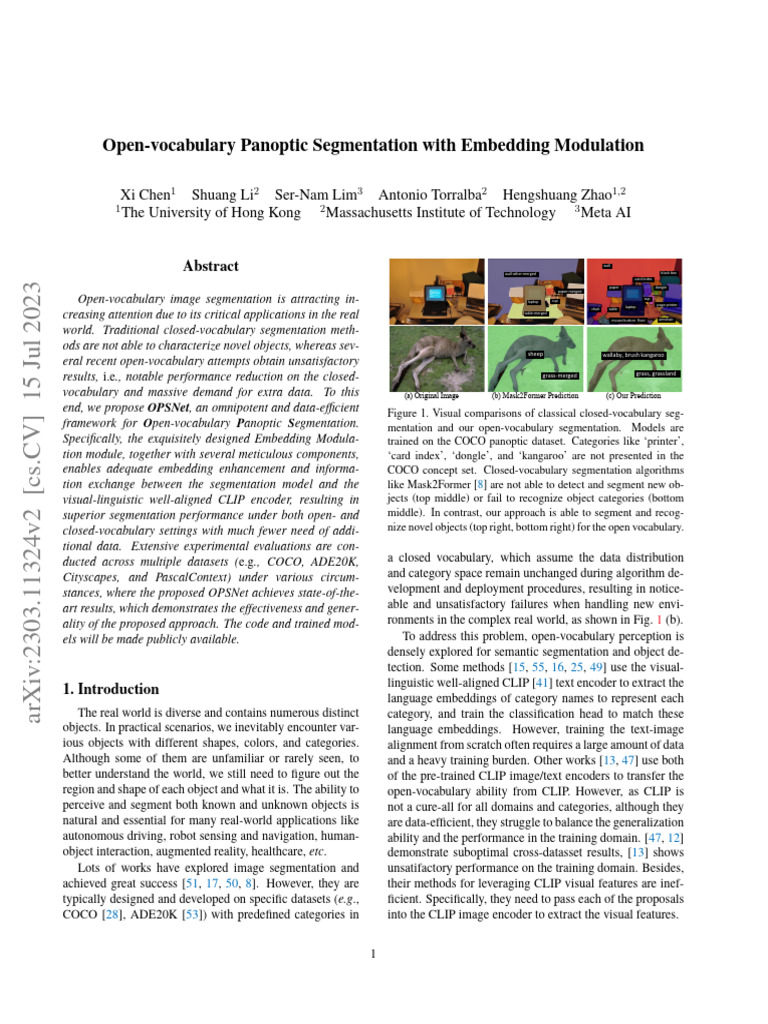 2303.11324 | PDF | Image Segmentation | Data Compression