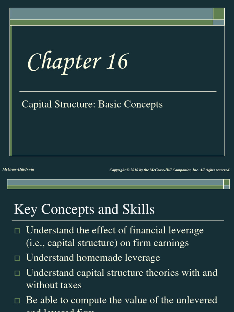 Chap0016 Capital Structure | PDF | Capital Structure | Cost Of Capital