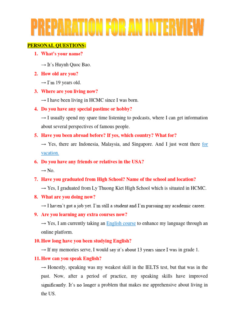 Interview | PDF | Reno