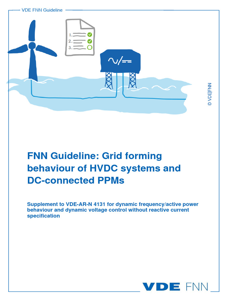 FNN Guideline Grid Forming Behaviour of HVDC Systems and DC-connected PPMs - Inhalt | PDF | High ...