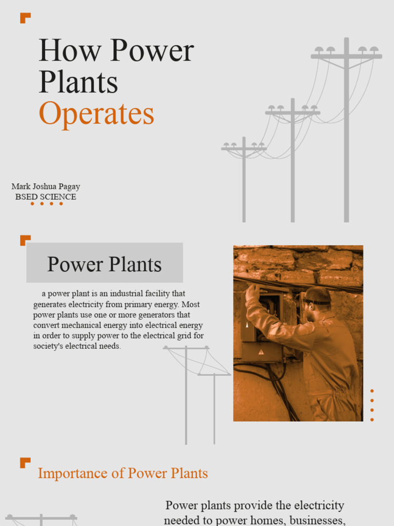 Power Plants | PDF | Power Station | Electromagnetic Induction