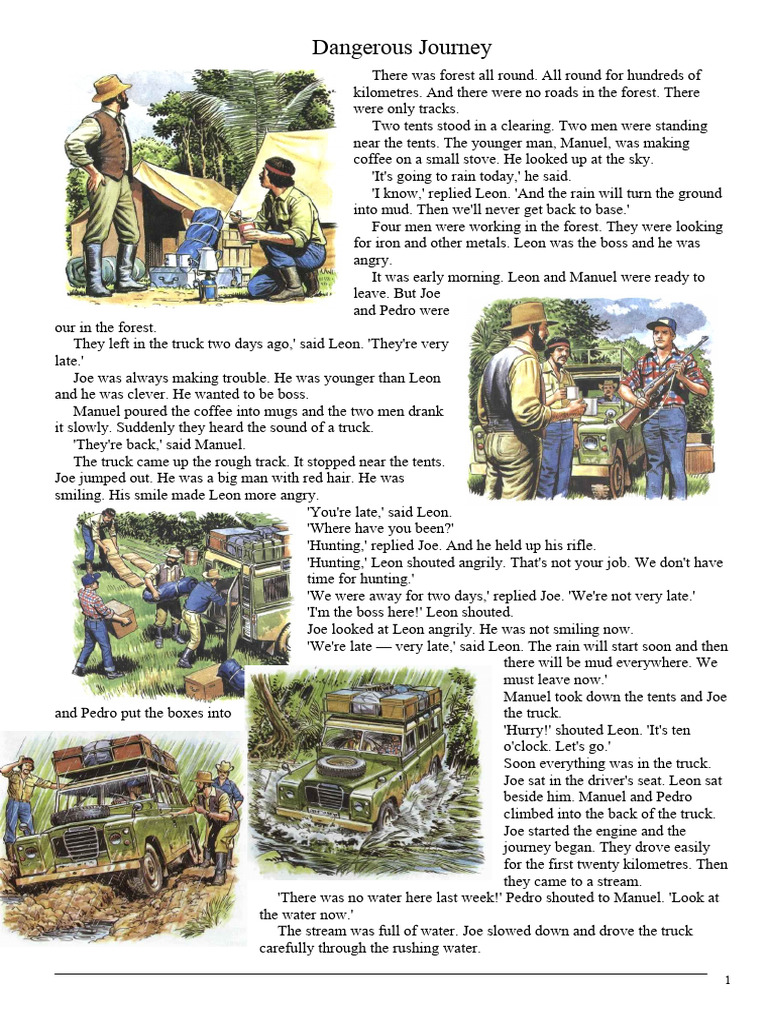 The Dangerous Journey Through Mud and Water | PDF