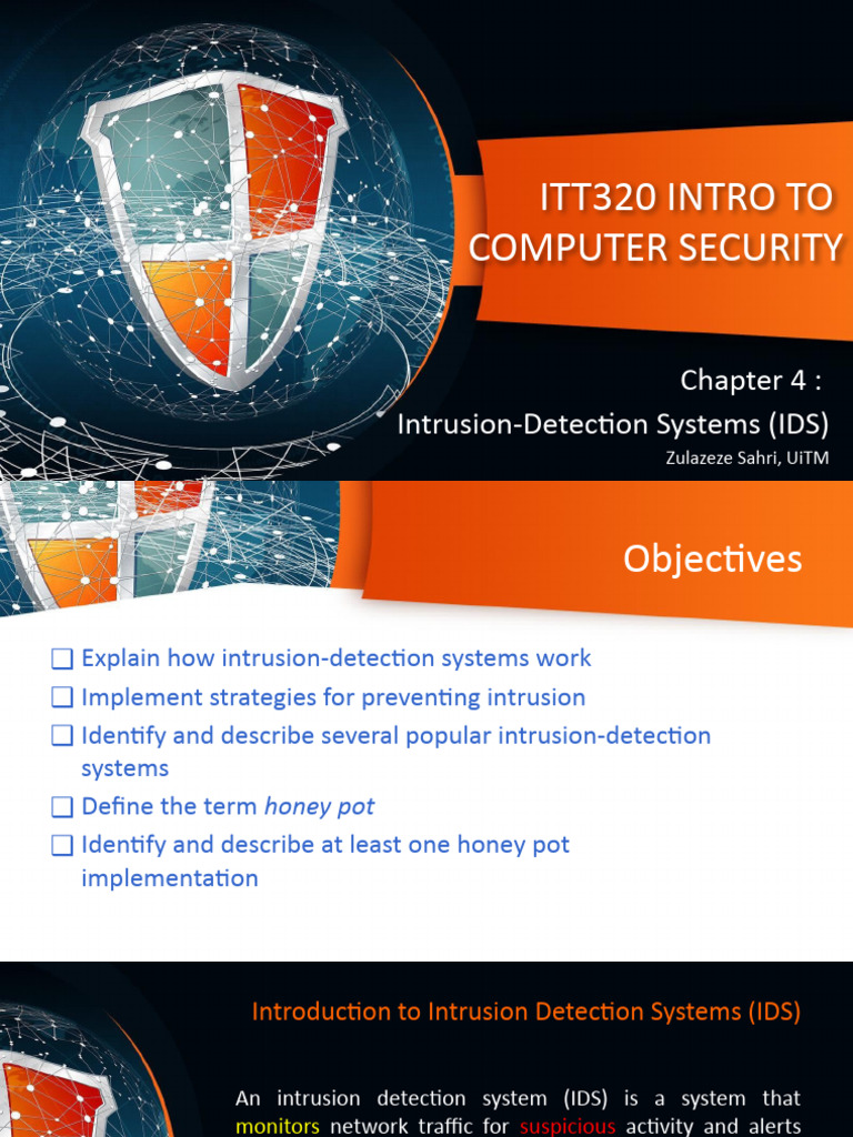 Chapter 4 Intrusion Detection System IDS 2 | PDF | Computing | Software