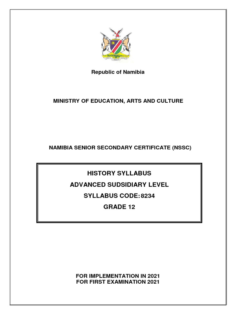 NSSCAS History Approved Syllabus 2020 | PDF | Joseph Stalin | Soviet Union