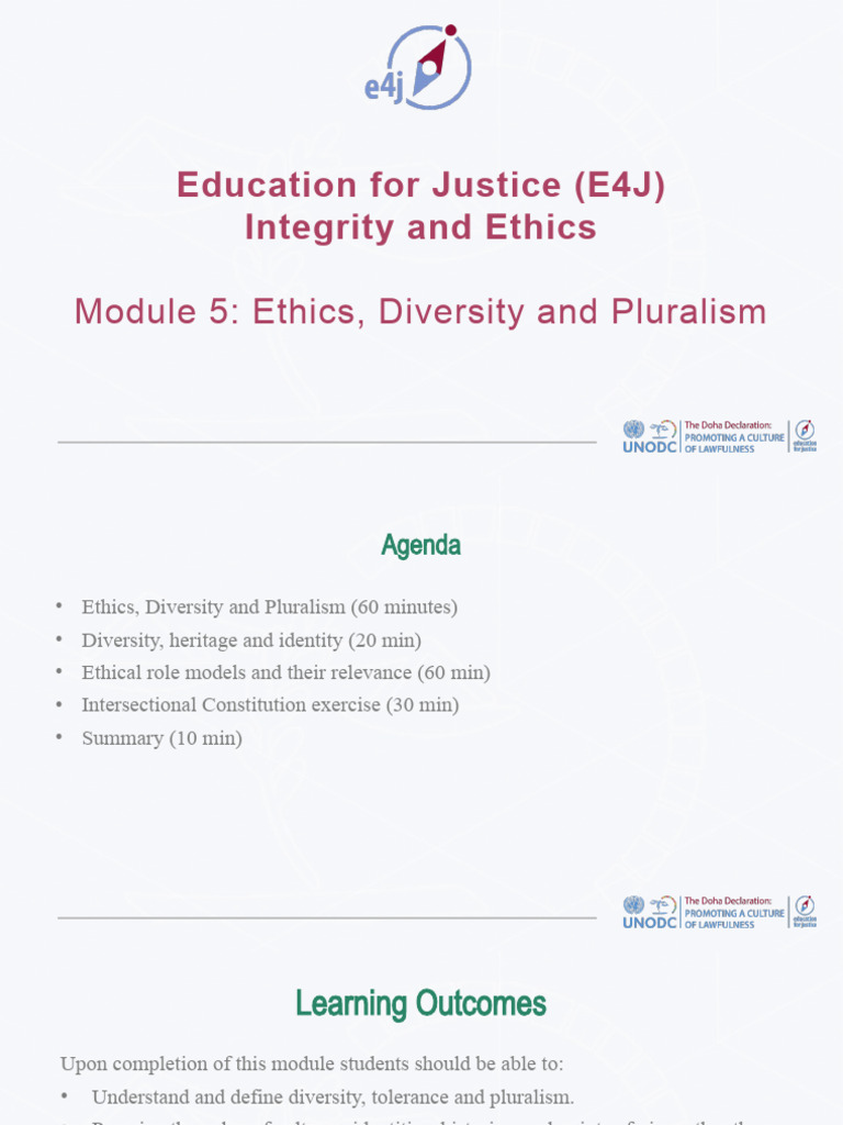 M5 Ethics and Diversity PPT 20181001 | PDF | Toleration | Multiculturalism